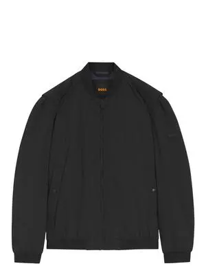 BOSS Water-repellent Bomber Jacket - Black