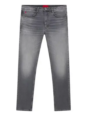 Hugo Extra-slim-fit Jeans In Stretch Denim - Silver