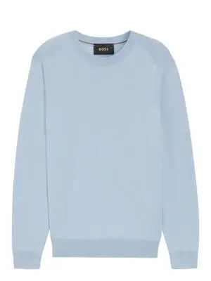 BOSS Wool-blend Knitted Sweater - Light Blue
