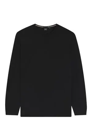 BOSS Regular-fit Virgin Wool Sweater - Black