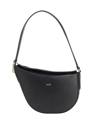 BOSS Hobo Bag With Double B Monogram Charm - Black