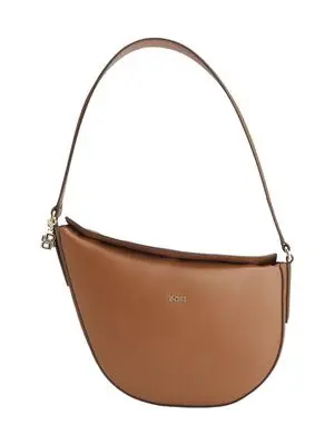 BOSS Hobo Bag With Double B Monogram Charm - Brown