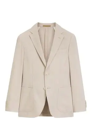 BOSS Slim-fit Seersucker Jacket - Beige
