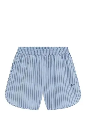 BOSS Cotton Poplin Striped Shorts - Patterned