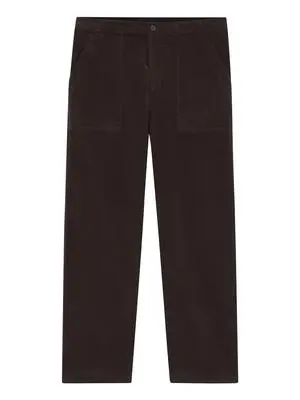 BOSS Stretch-cotton Corduroy Trousers - Brown