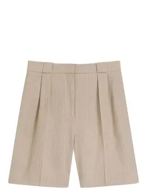 Hugo Relaxed-fit Pinstriped Shorts - Patterned