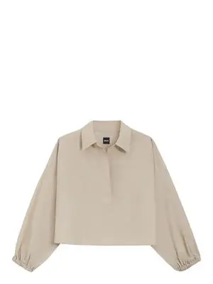 BOSS Relaxed-fit Cotton-blend Blouse - Patterned
