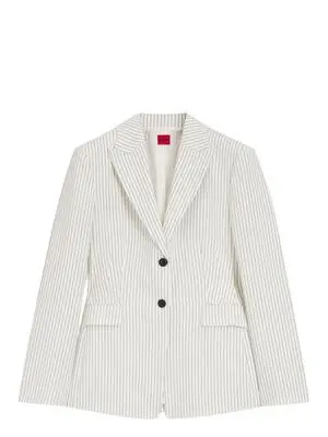 Hugo Regular-fit Pinstripe Blazer - Patterned