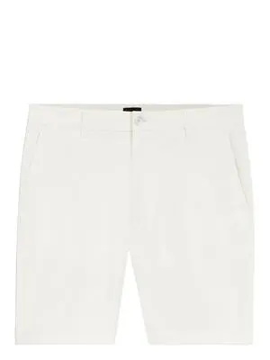 BOSS Modern-fit Stretch-cotton Twill Shorts - White