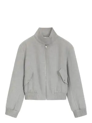 BOSS Bomber Jacket In Stretch Twill - Patterned