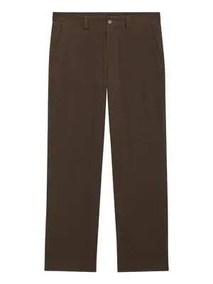 BOSS Relaxed-fit Trousers In Stretch Cotton - Light Green