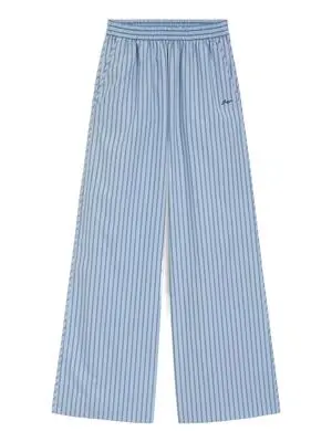BOSS Cotton-poplin Palazzo Trousers - Patterned