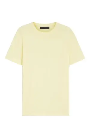 BOSS By Beckham T-shirt In Cotton And Silk Beige
