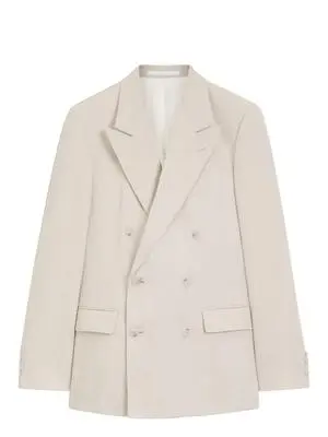 BOSS Slim-fit Jacket With Micro Pattern - Light Grey