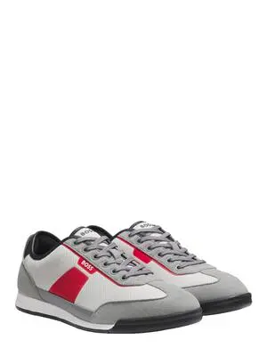 BOSS Trainers With Mesh Detailing - Grey