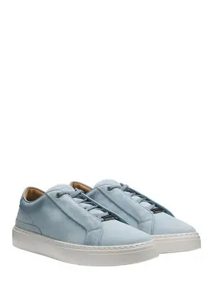 BOSS Gary Suede Trainers - Light Blue