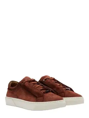 BOSS Gary Suede Trainers - Brown