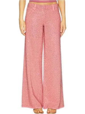 Alice + Olivia Amazing Baggy Jean - Red