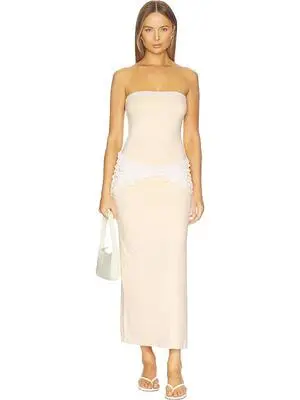 AMELIE TEJE Elsa Strapless Maxi Dress - Yellow