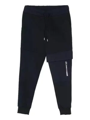LES HOMMES Panelled Track Pants - Blue