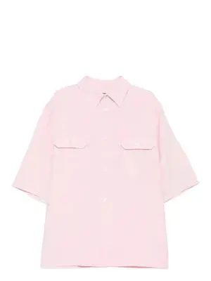 WILLY CHAVARRIA Corcoran Short-sleeve Flap-pocket Shirt - Pink