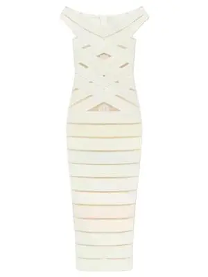 BALMAIN Glitter-Embellished Mini Dress