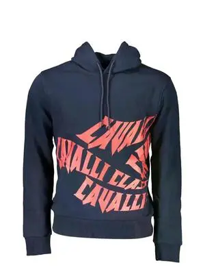 Roberto Cavalli Logo-print Hoodie - Blue