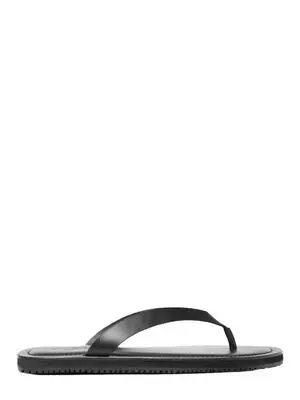 SCAROSSO Ascanio Leather Sandals - Black