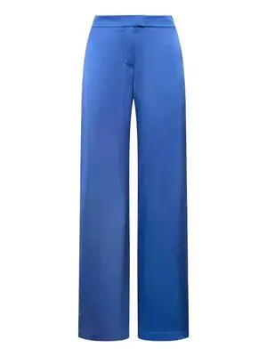Malìparmi Satin Straight-leg Trousers - Blue
