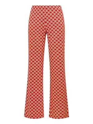 Malìparmi Geometric-print Trousers - Red