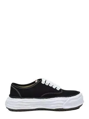 Mihara Yasuhiro Baker OG Sole Canvas Low-Top Sneakers Black