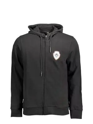 Roberto Cavalli Logo-patch Zip-up Hoodie - Black