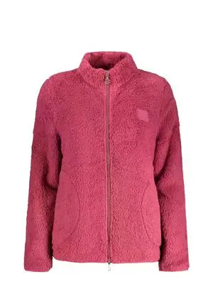 LAURA BIAGIOTTI Fleece-texture Zip-up Sweatshirt - Pink