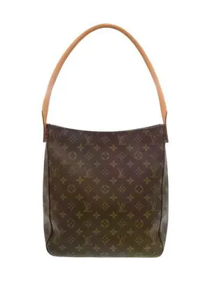 LOUIS VUITTON 2002 Monogram Looping Gm Shoulder Bag - Brown