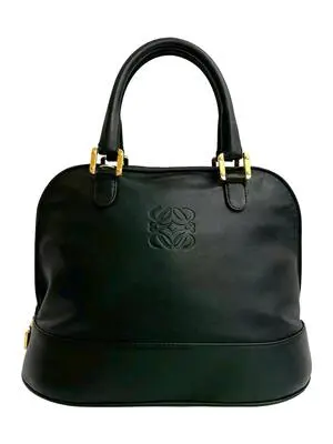 Loewe Leather Anagram Handbag 2010-2026 - Black
