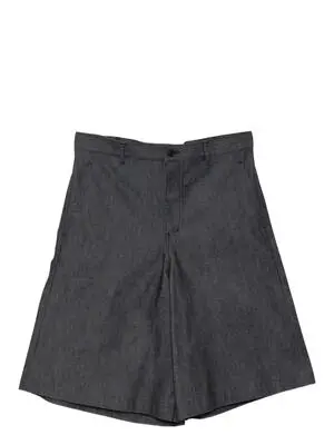 Comme Des Garçons Wide-leg Denim Shorts - Blue