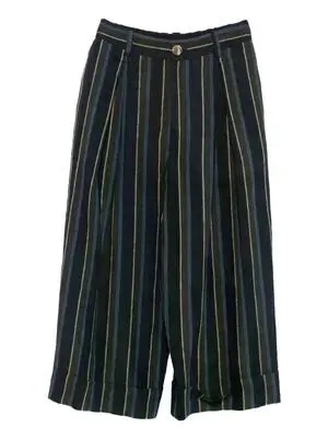 SOH Striped Pleated Trousers