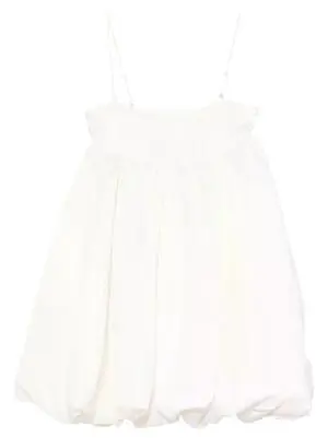 ROTATE BY BIRGER CHRISTENSEN Spaghetti Strap Bubble Hem Mini Dress - Neutrals