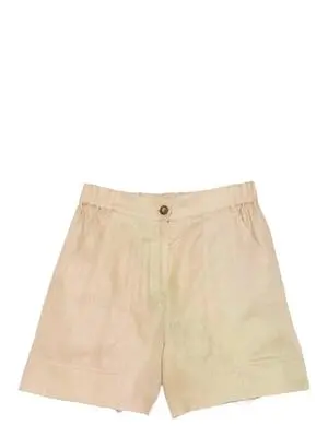 Max Mara Elasticated Patch-pocket Shorts - Neutrals