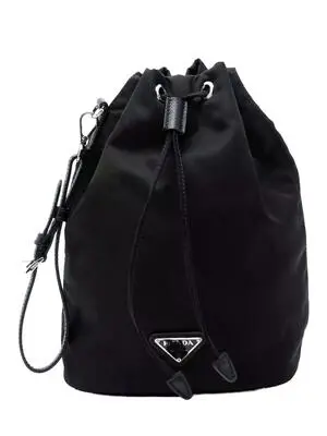Prada Re-Nylon Drawstring Pouch Black