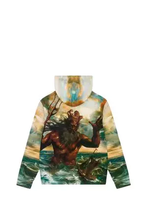 DENIM TEARS Poseidon's Revenge Zip-up Hoodie - Green
