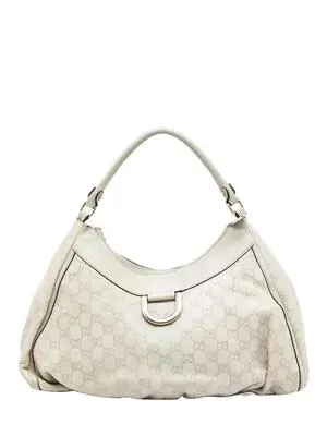 Gucci Ssima Abbey D-ring Shoulder Bag - White