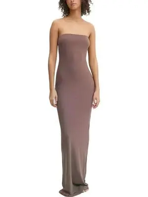 Guess Eveline Strapless Maxi Dress - Brown