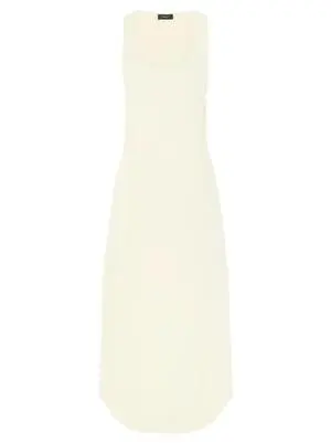 Wardrobe.NYC Scoop-Neck Midi Dress Yellow