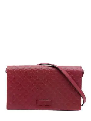 Gucci Microssima Wallet On Strap Crossbody Bag - Red