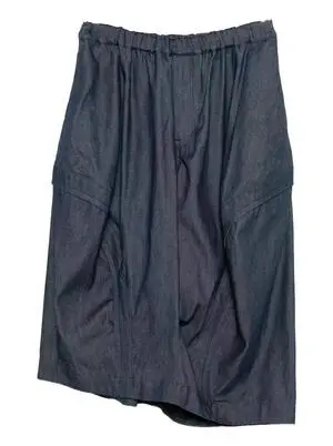 Comme Des Garçons Drop-crotch Denim Trousers - Blue