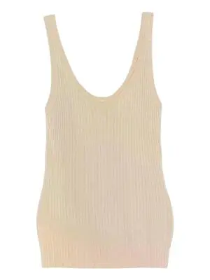 CHLOÉ Ribbed-Knit Tank Top