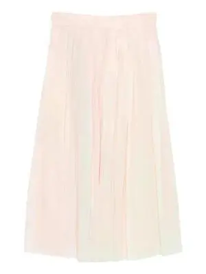 Chloé Pleated Midi Skirt - Pink