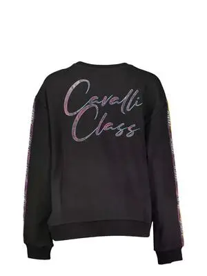 Roberto Cavalli Sweatshirt With Logo Detail - Black