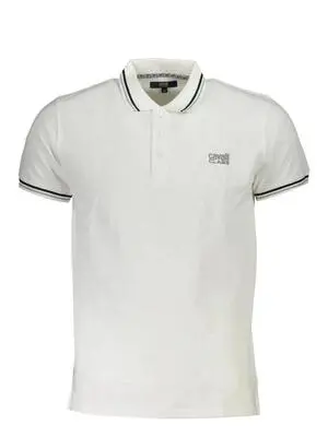 Roberto Cavalli Logo-embroidered Cotton Polo Shirt - White
